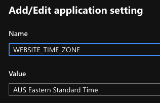 How to Set the Timezone of an Azure Function App